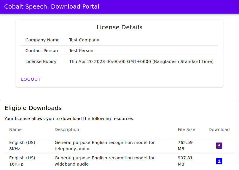 Free Trial | Cobalt Speech: API Documentation